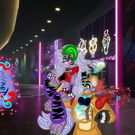 Roxanne Wolf And Glamrock Freddyfnaf By Angela30pinky On Deviantart