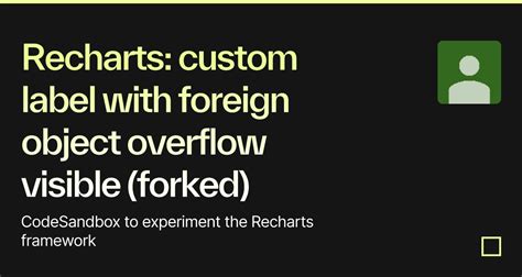 Recharts Custom Label With Foreign Object Overflow Visible Forked Codesandbox