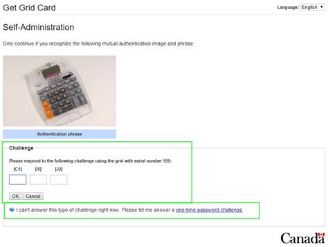 Biosecurity Portal Grid Authentication Card Canada Ca