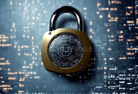 Background Scheme Illustration Binary Concept Code Padlock Cyber