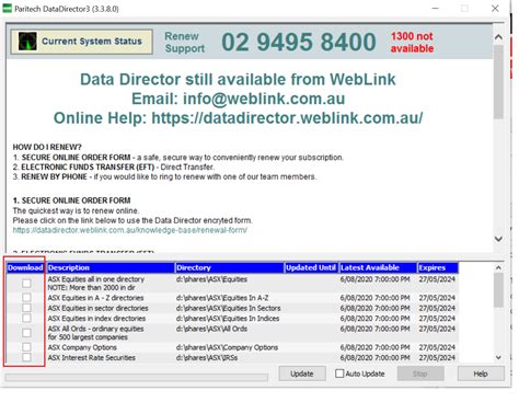 My Metastock Database Has Not Updated For A While Data Director Knowledge Base