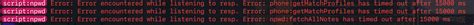 phone time outs and dont load in server · issue 998 · project error npwd