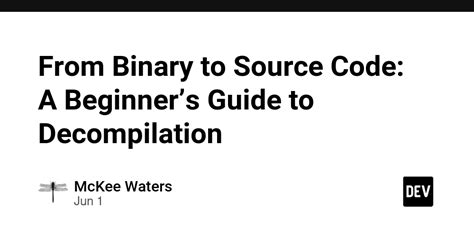From Binary To Source Code A Beginners Guide To Decompilation Dev Community
