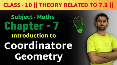 Class 10 Coordinate Geometry Theory Related To 7 2 Ncert Cbse Youtube