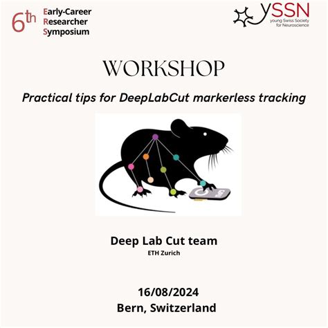 Learn About Deeplabcut Markerless Tracking Young Swiss Society For Neuroscience Yssn Posted