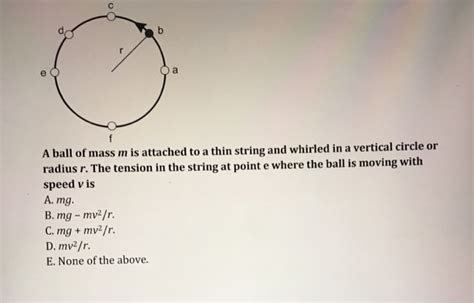 solved a ball of mass m is attached to a thin string and