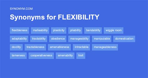 Another Word For Flexibility Synonyms And Antonyms
