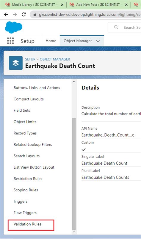 Validation Rules In Salesforce Important Info