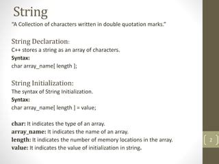 String Handling PPT