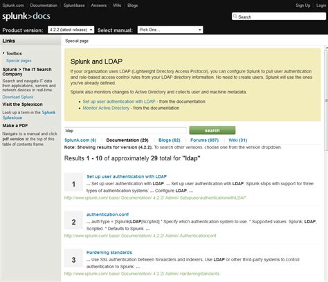 Wiki Documentation Splunk On Mediawiki Ffeathers