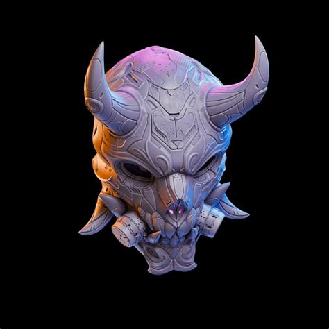 Ghoulslayer Mask Cosplay Prop 3d Printed Raw Cosplay Propcustom