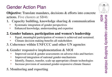 Ecbi European Capacity Building Initiative Gender Under The UNFCCC Ppt Download