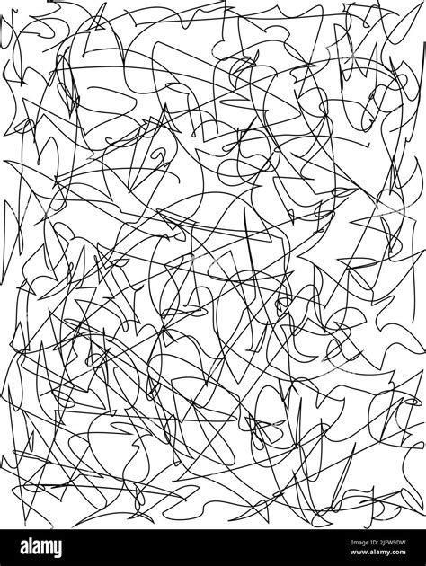 Random Abstract Chaotic Lines Pattern Vector Art Illustration Stock Vector Image And Art Alamy