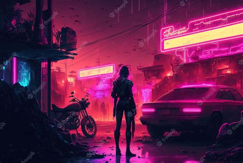 Premium Photo An Attractive Background With The Impact Of Pink Neon Led Lights