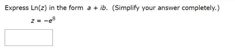 Solved Express The Given Number In The Form A Ib Chegg
