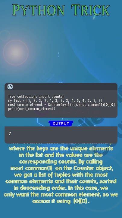 Finding The Most Common Element In A List In Python Unraveling
