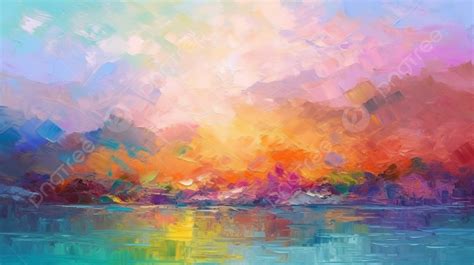 풍경 유화 장식 추상 그림 페인트 등 요약 창의성 배경 일러스트 및 사진 무료 다운로드 Pngtree