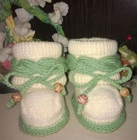 Зефирки спицами пошаговая инструкция как связать пинетки для новорожденных фото лучших схем