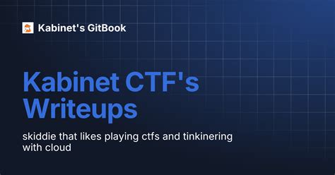 Kabinet Ctfs Writeups Kabinets Gitbook