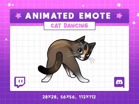 Animated Emote Cat Dancing Jumping Kitty Cat Cute Cat Funny Discord