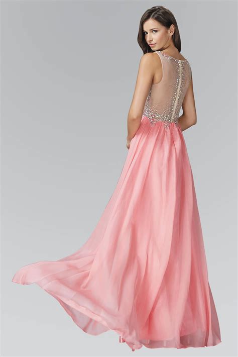 Tiffany Long Formal Sleeveless Beaded Chiffon Prom Evening Dress Dressoutlet For 15899 The