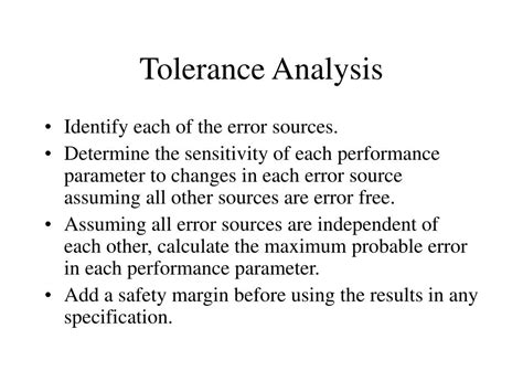 Ppt Tolerance Analysis Powerpoint Presentation Free Download Id