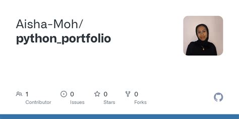 github aisha moh python portfolio