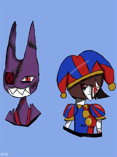 Jax And Pomni Redesign By Exo89 On Deviantart