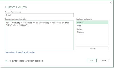 Power Query M If Statement Example