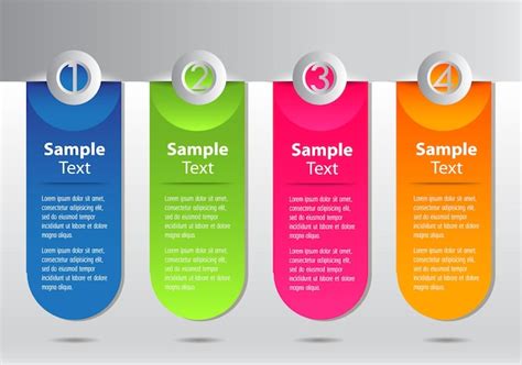 현대 텍스트 상자 템플릿 인포 그래픽 배너 프리미엄 벡터