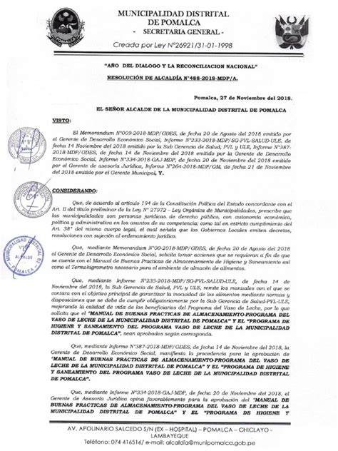 Modelo De Resolucion Pdf