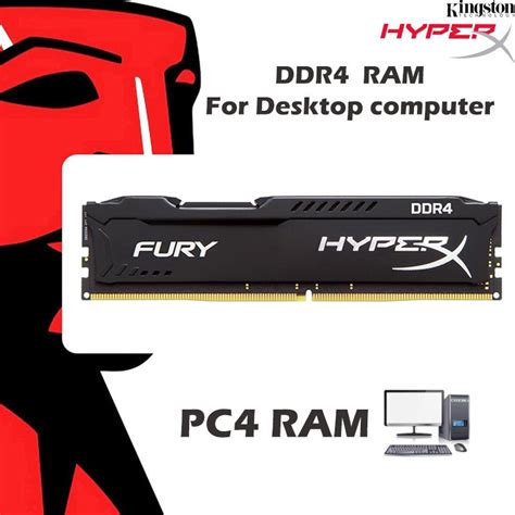 Kingston Hyperx Fury Desktop Ddr4 Ram 8gb 16gb 2133 2400mhz 2666 3200mhz Dimm หน่วยความจําเกม