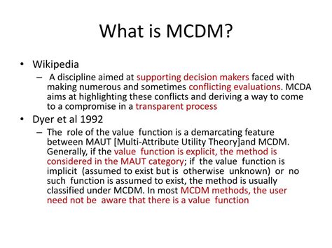 Ppt Multiple Criteria Decision Making Mcdm Powerpoint Presentation