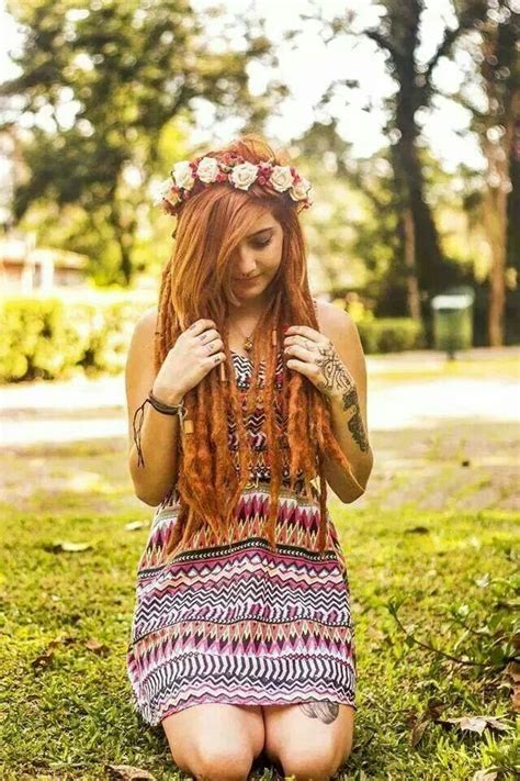 Redhead Dreads Dreadlocks Girl Dreads Girl Women With Dreadlocks