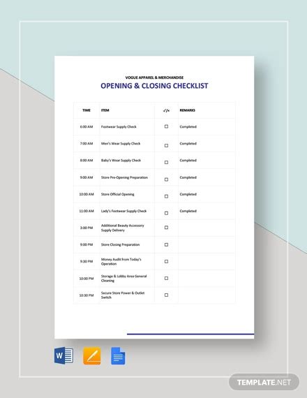 13 Closing Checklist Templates PDF PSD Google Docs Word