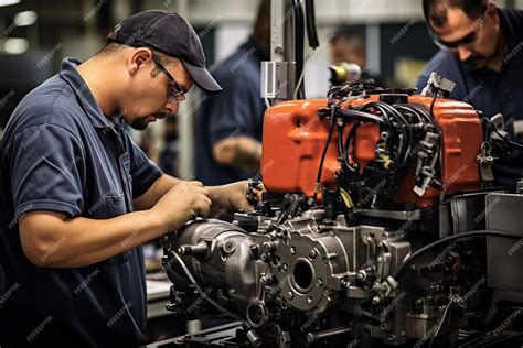 Digital Assembly Line Solutions Premium Ai Generated Image