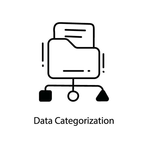 Data Categorization Doodle Icon Design Illustration Networking Symbol
