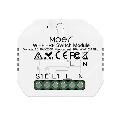 Wi Fi Intelligent Light Switch Wi Fi And Rf Switch Module Hidden Design Voice Control Compatible