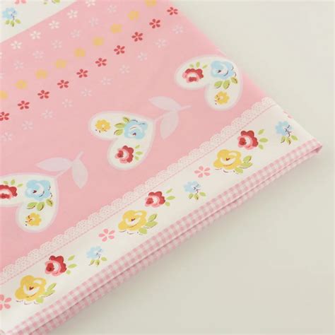 뉴스 핑크 플로랄 디자인 홈 섬유 100 코 튼 원단 능 직물 장식 침구 조직 퀼트 패치 워크 Telas 바느질 의류clothing Saletextil