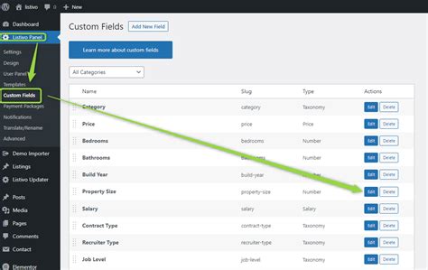 Renaming Custom Fields In Listivo Listivo Support