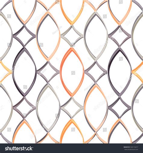 Abstract Geometric Seamless Pattern Regularly Repeating Geometric Over Royalty Free