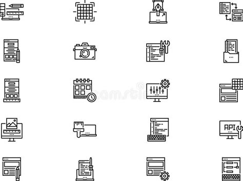Web Design Icons Collection Is A Vector Illustration With Editable