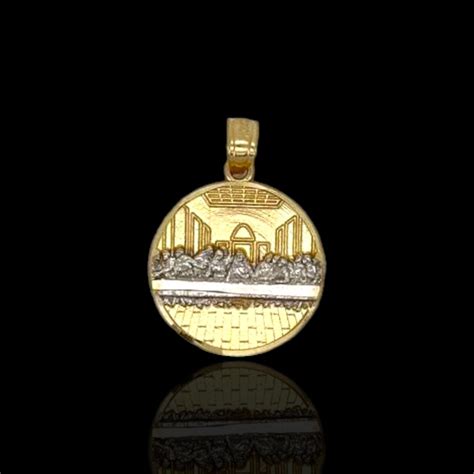 Last Supper Pendant 10k Yellow Gold Etsy