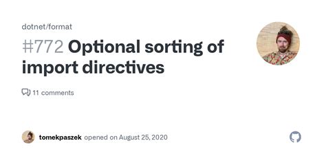 Optional Sorting Of Import Directives · Issue 772 · Dotnetformat · Github