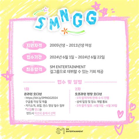 Sm 에스파 여동생 찾는다…첫 걸그룹 글로벌 오디션 개최