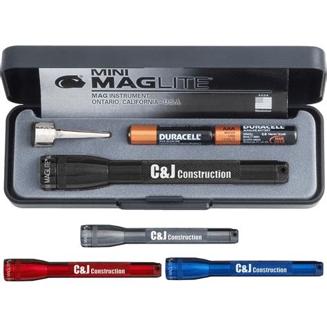 Custom Mini Mag Lite Flashlights 5 Laser Engraved Colors No Quick Ship