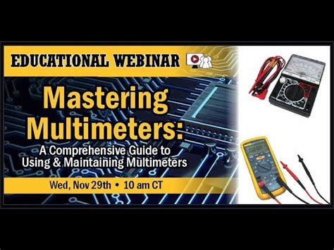 Mastering Multimeter Function The Complete Guide Electricove