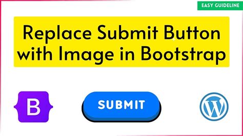 How To Replace Submit Button With Image In Bootstrap