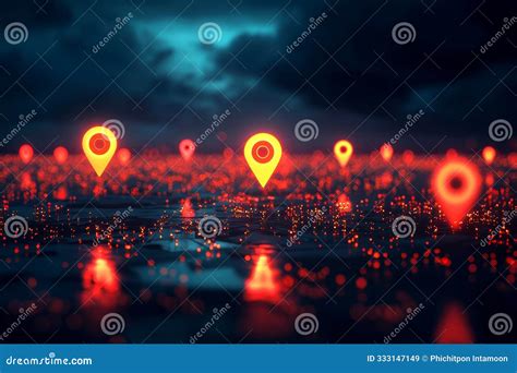 Gps Pin Location Icon For Navigation Or Map Generative Ai Stock Image Image Of Pointer