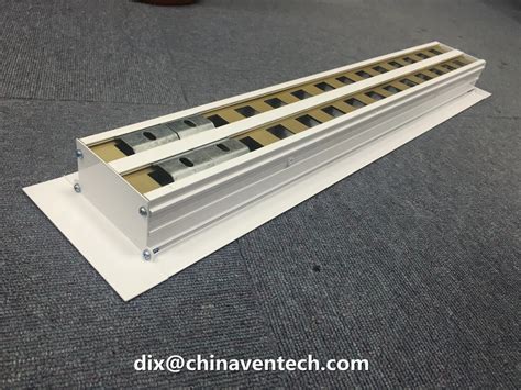 Hvac Fresh Air Ventilation Aluminum Linear Slot Diffuser Plenum Box